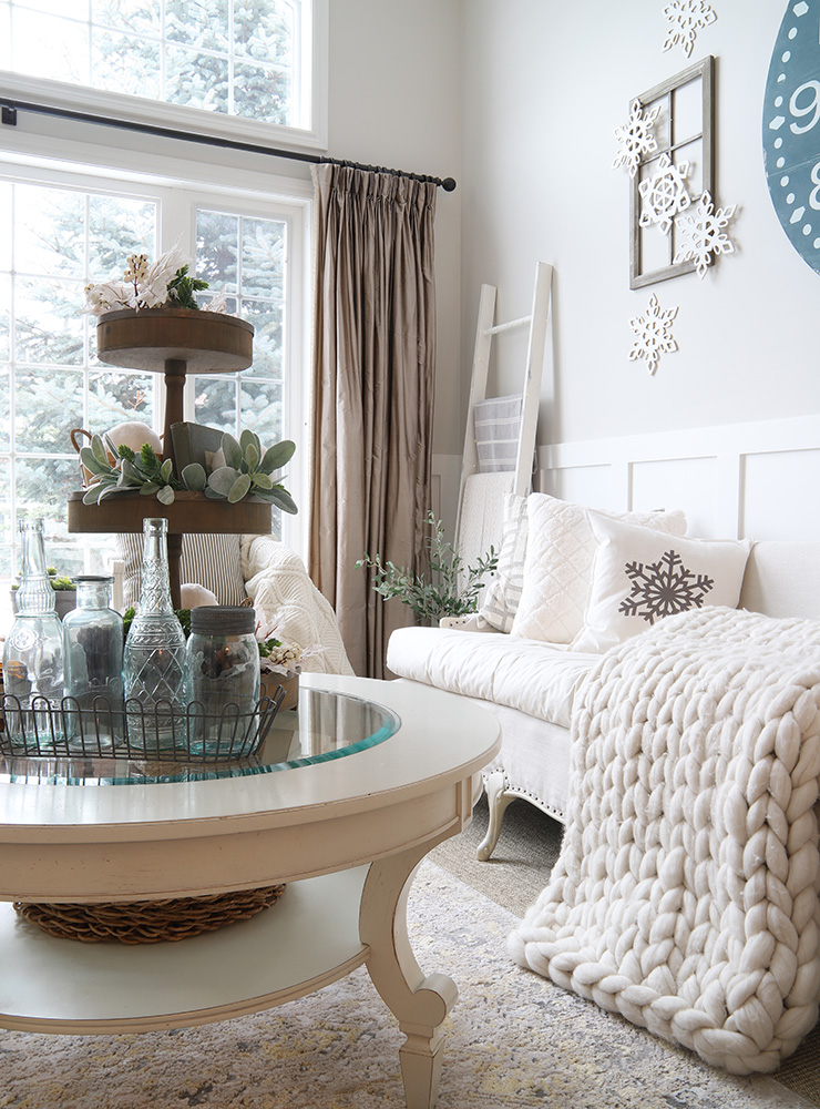 Cozy winter décor for after Christmas - Willow Bloom Home