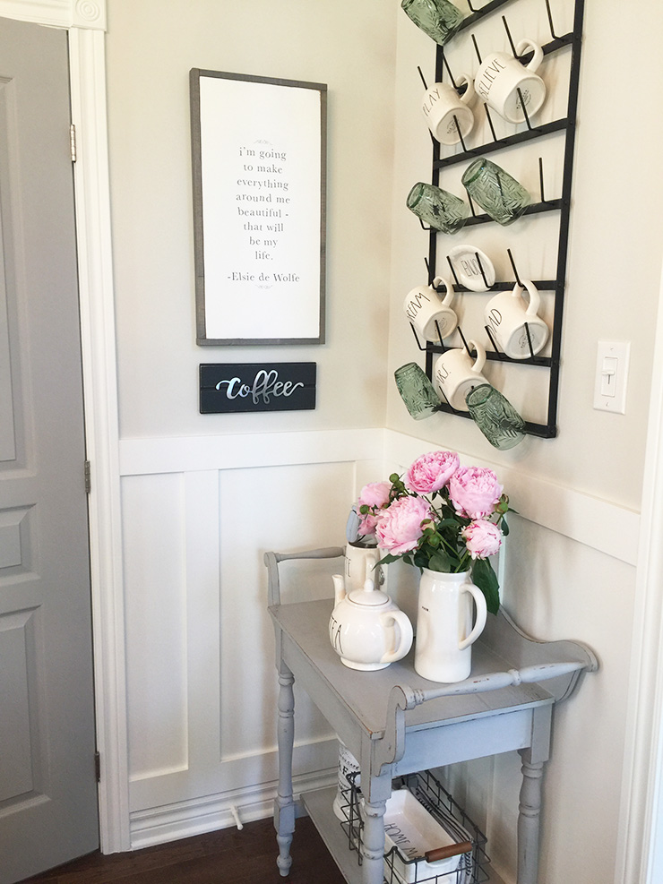 Coffee Bar Décor through the Seasons - Willow Bloom Home