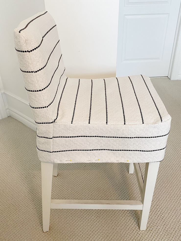 Bar Stool Slipcover Tutorial - Week 5 of the One Room Challenge ...